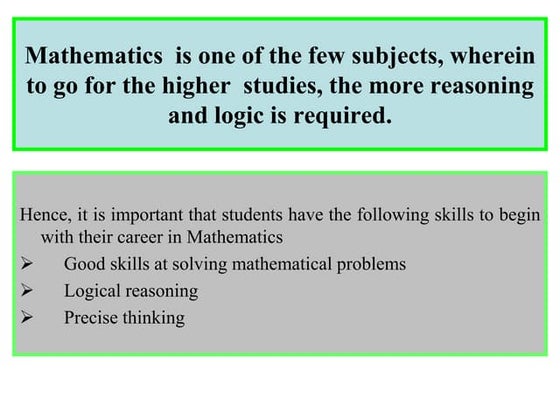 MATHEMATICS | PPT