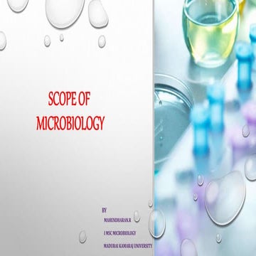 Scope Of Microbiology | PPT