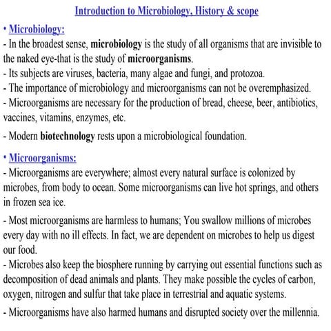 History of microbiology | PPTX