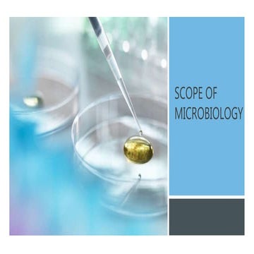 Scope of microbiology | PPT