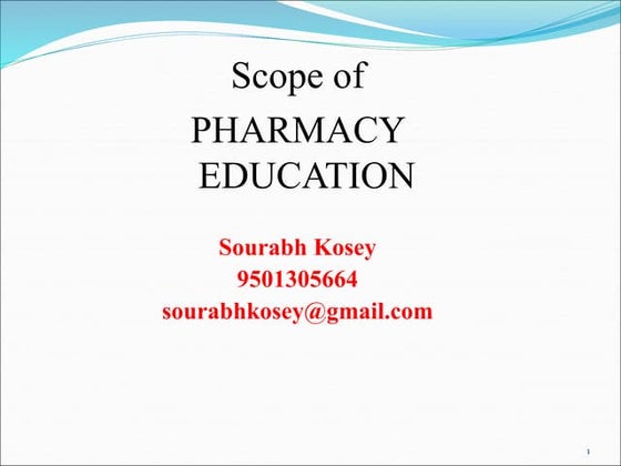 Pharmaceutical education in india | PPT