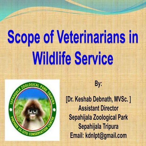 Scope of Veterinarians in Wildlife service.pdf