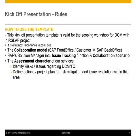 Scoping workshop kickoff template | PPT