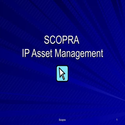 SCOPRA IP Asset Management | PPT