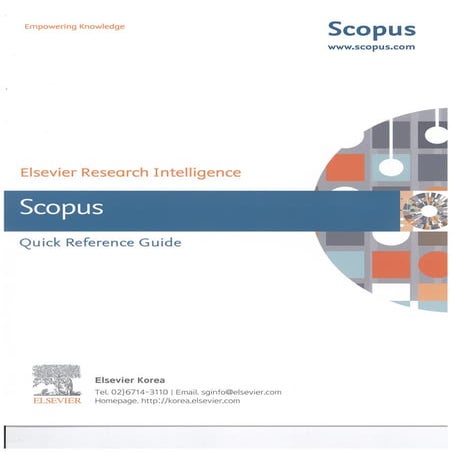 Scopus Quick Reference Guide | PDF