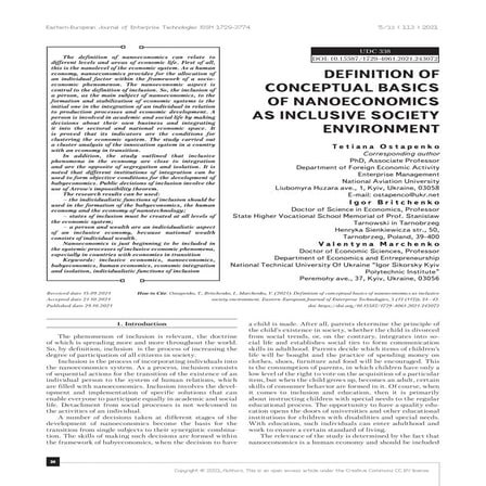 Ostapenko, T., Britchenko, I., Marchenko, V. (2021). Definition of ...