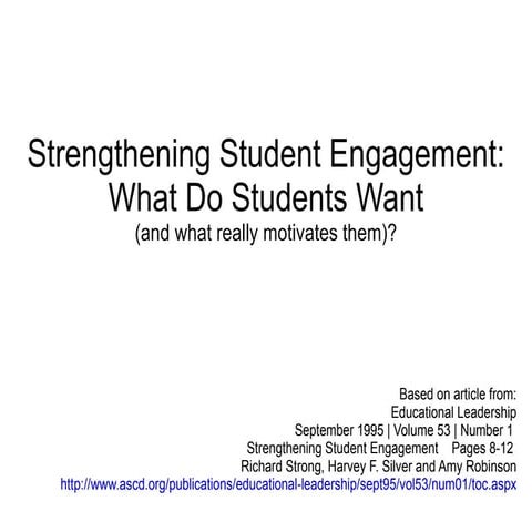 SCORE: strengthening student engagement | ODP | Education