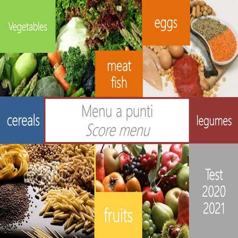 Menu a punti_ Score_ menu 2021 | PPT