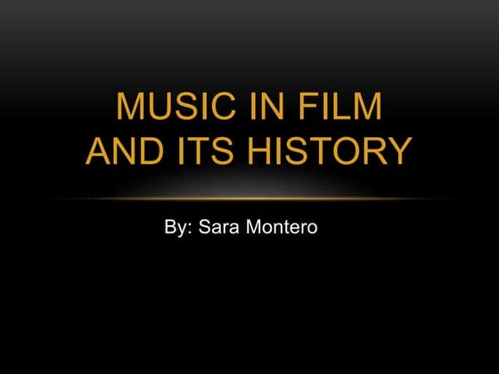 Film Sound Techniques | PPTX | Soundtracks, TV and Showtunes | Music