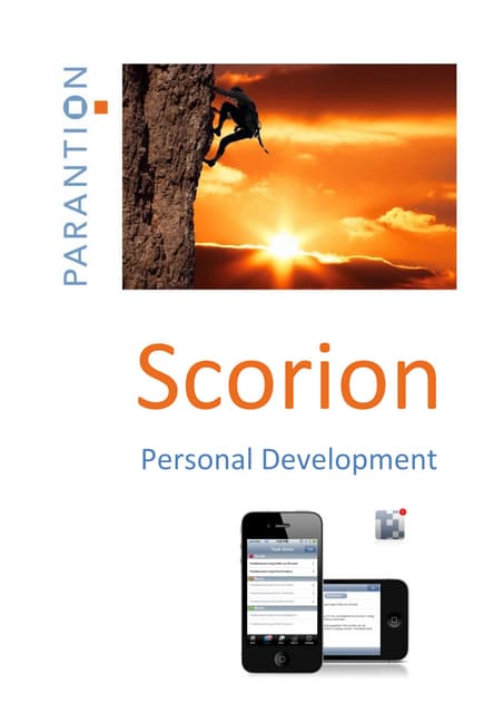 Overzicht scorion voorbeeldmodules screenshots | PDF