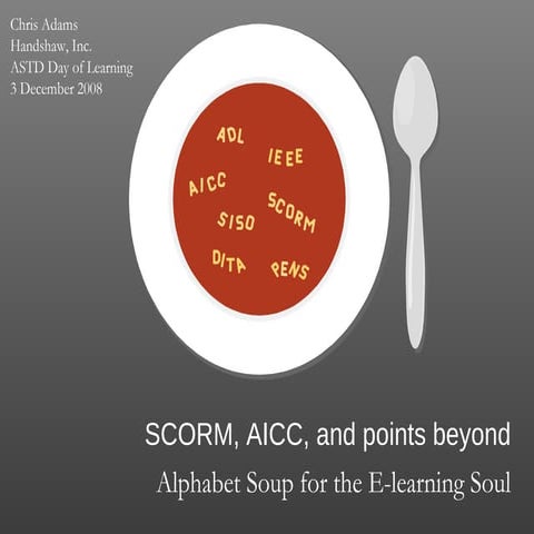 SCORM, AICC, And Points Beyond | PPT