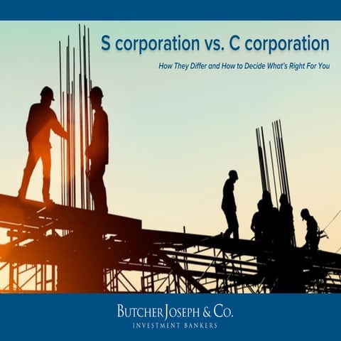 S corporation vs. C corporation | PDF