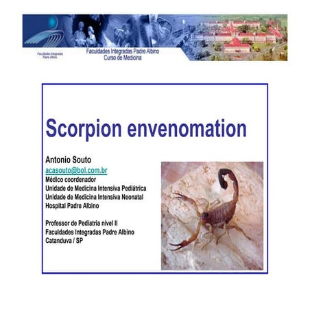 Scorpion envenomation | PDF