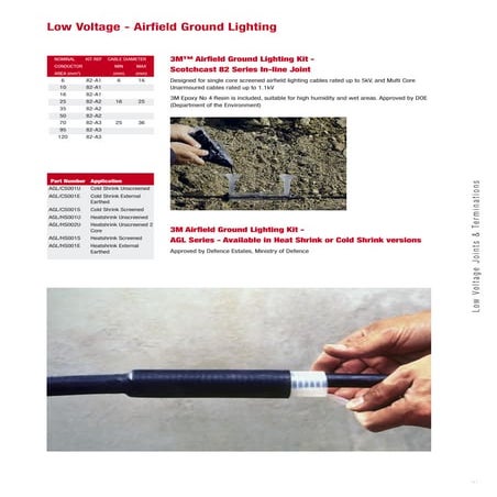 Scotchcast 82-A1 Airfield Lighting Joint Kits, 6-16sqmm | PDF