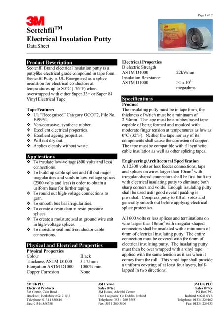 3M Cable Sheath Repair for Offshore Shipwiring & Marine Cables | PDF