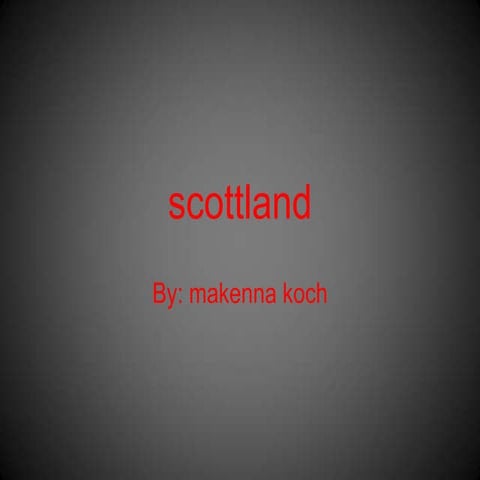 Scotland | PPT