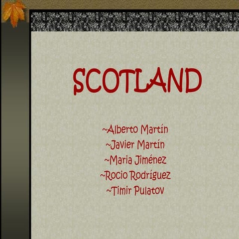 scotland PowerPoint and travel information | PPTX