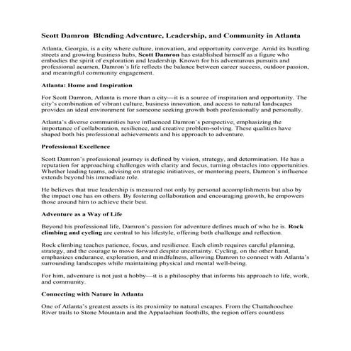 Scott Damron Blending Adventure, Leadership, and Community in Atlanta.docx