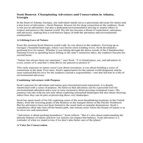 Scott Damron A Journey of Adventure and Nature Conservation.docx