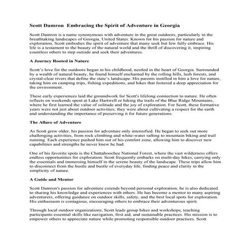 Scott Damron A Journey of Adventure and Nature Conservation.docx