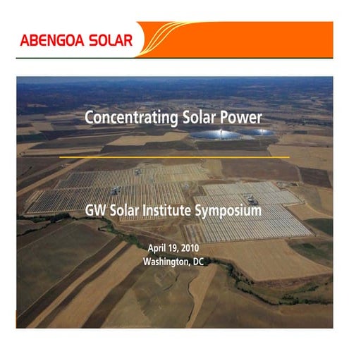 Concentrating solar power | PPTX