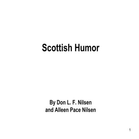Scottish Humor | PPT