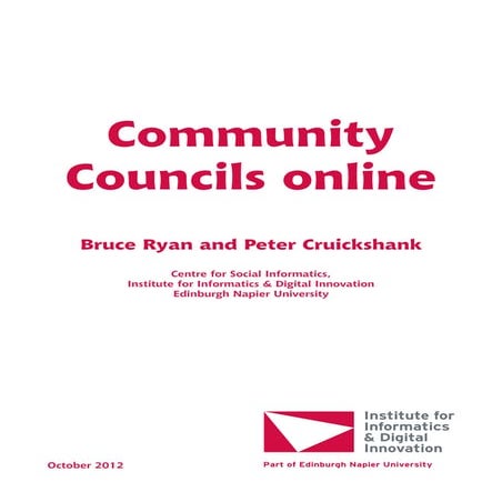 Scottish community councils online | PDF