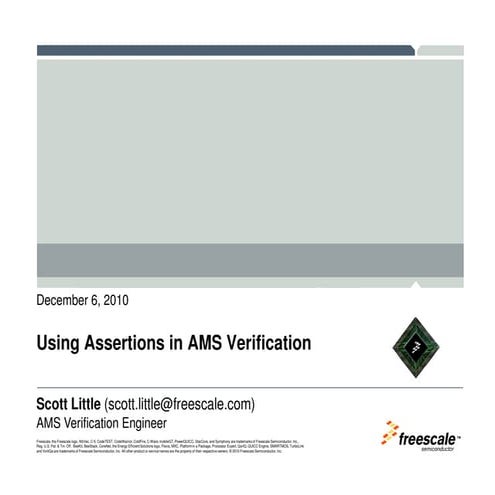 Using Assertions In Ams Verification Ppt 