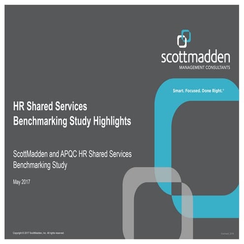 HR Shared Services Benchmarking Study Highlights: May 2017 | PDF