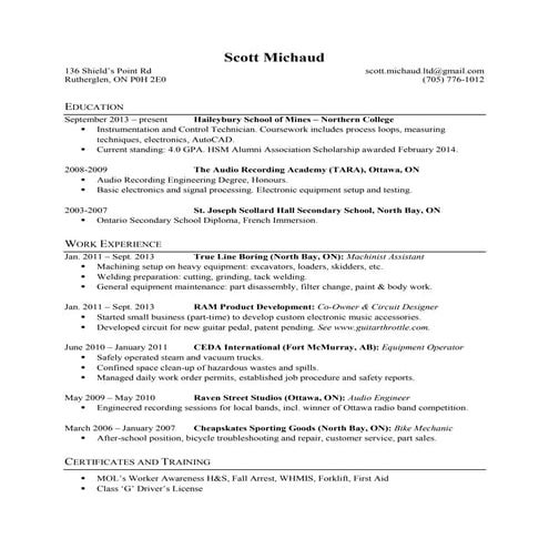 Resume - Scott Michaud | PDF