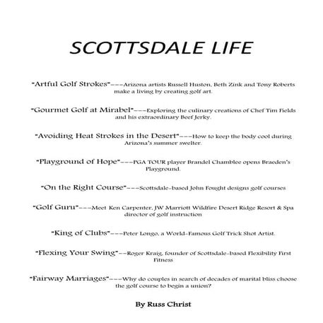 Scottsdale Life Magazine | PDF