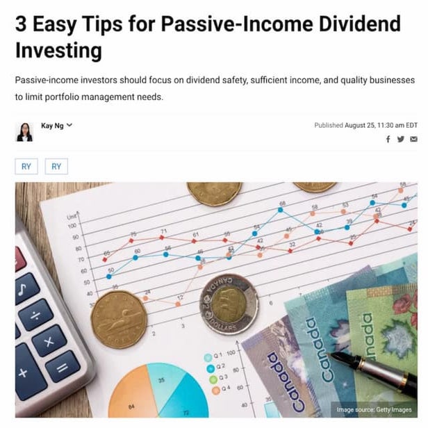 3 Easy Tips For Passive-Income Dividend Investing | PPT