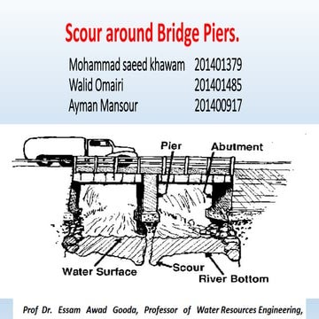 Scour around bridge piers | PPTX