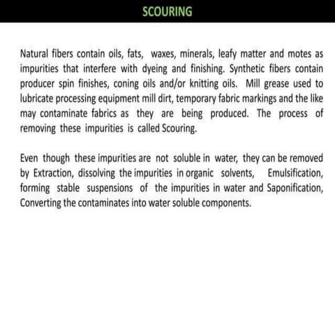 scouring.pptx .Full process of scouring. | PPTX