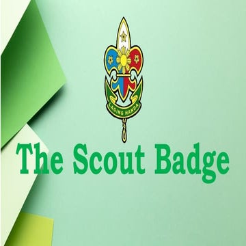 Scout Badge Meaning and Representation.ppt