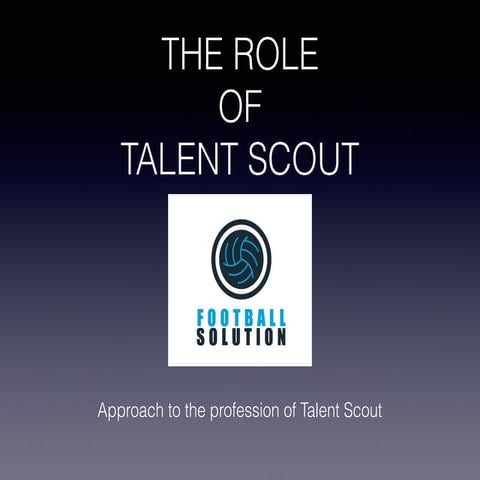 Become a Football Talent Scout | PDF