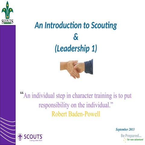 Scouting presentation english version | PPTX