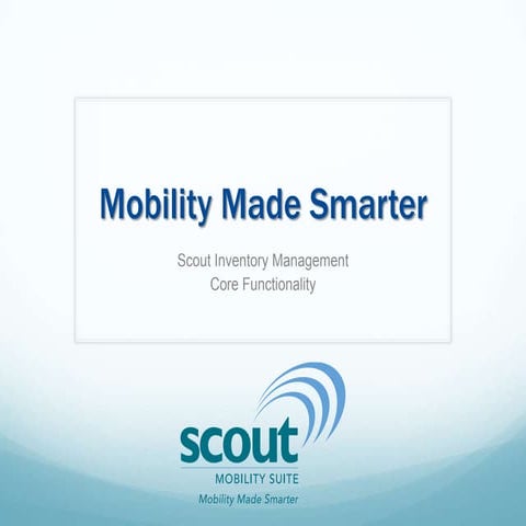 Scout Mobile WMS From DCT Mobile Solutions | PPTX