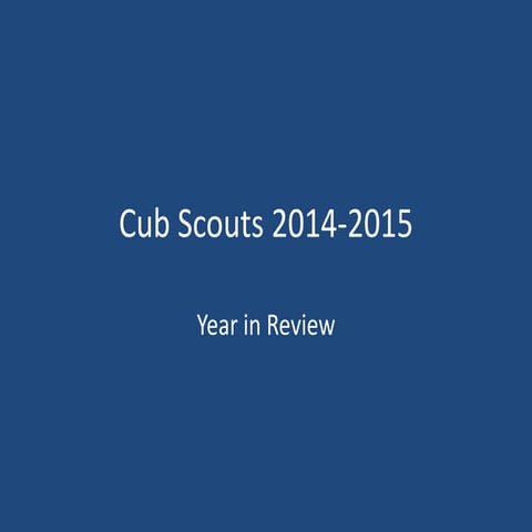 Scouting presentation english version | PPTX