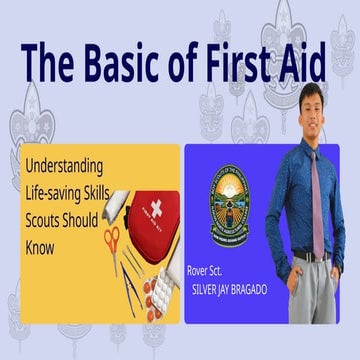 Basic First Aid, Bandaging, and Carries of Scouting | PPTX