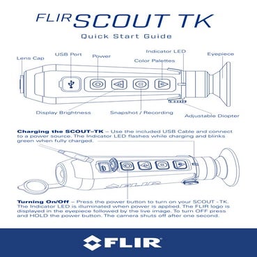 Quickstart Guide | Flir Scout TK | Optics Trade | PDF