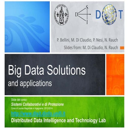 Big Data Solutions and applications | PPT
