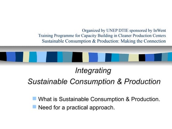 Responsible Consumption & Production: UNSDG #12 | PPT