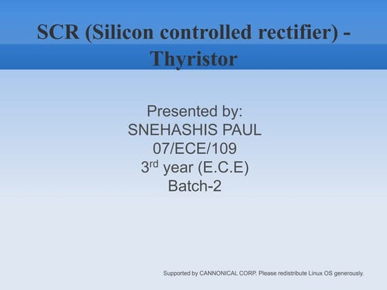 Silicon control rectifier | PPT