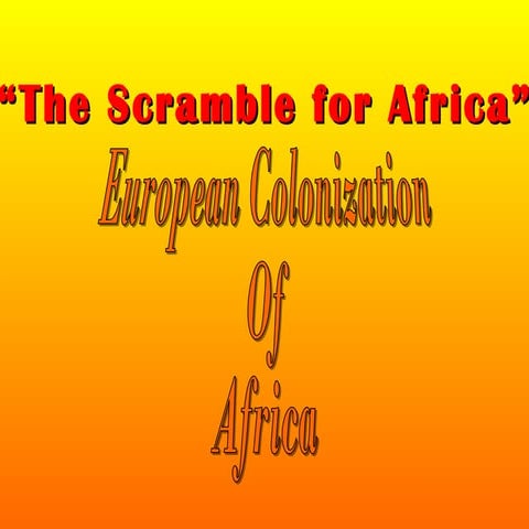Scramble for africa th | PPT