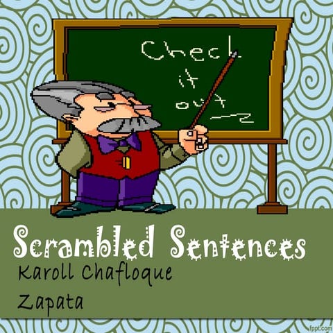 Scramble sentences | PPT