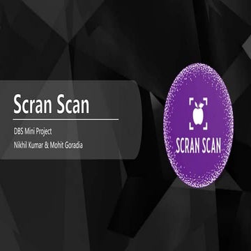 scran scan ppt | PPTX
