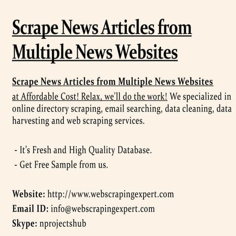 Scrape News Articles from Multiple News Websites.pptx