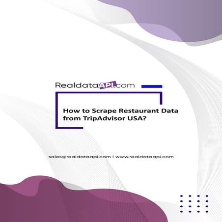 How to Scrape Restaurant Data from TripAdvisor USA? | PDF