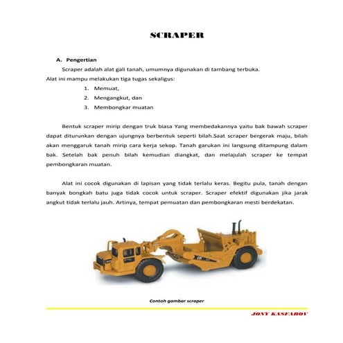 Scraper dan loader | DOC